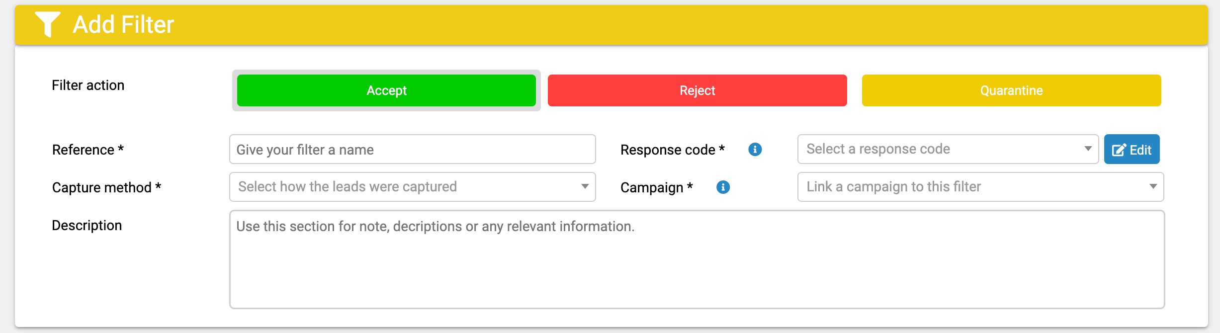 Filters – LeadByte Support