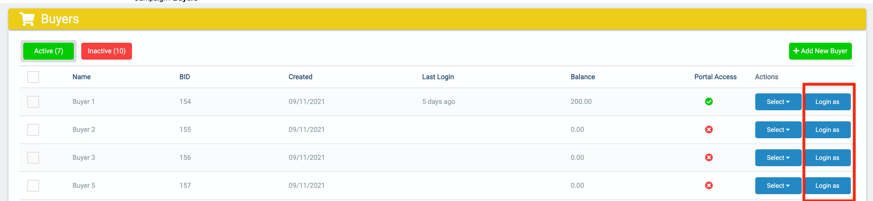 Buyer Portal Features and Permissions – LeadByte Support