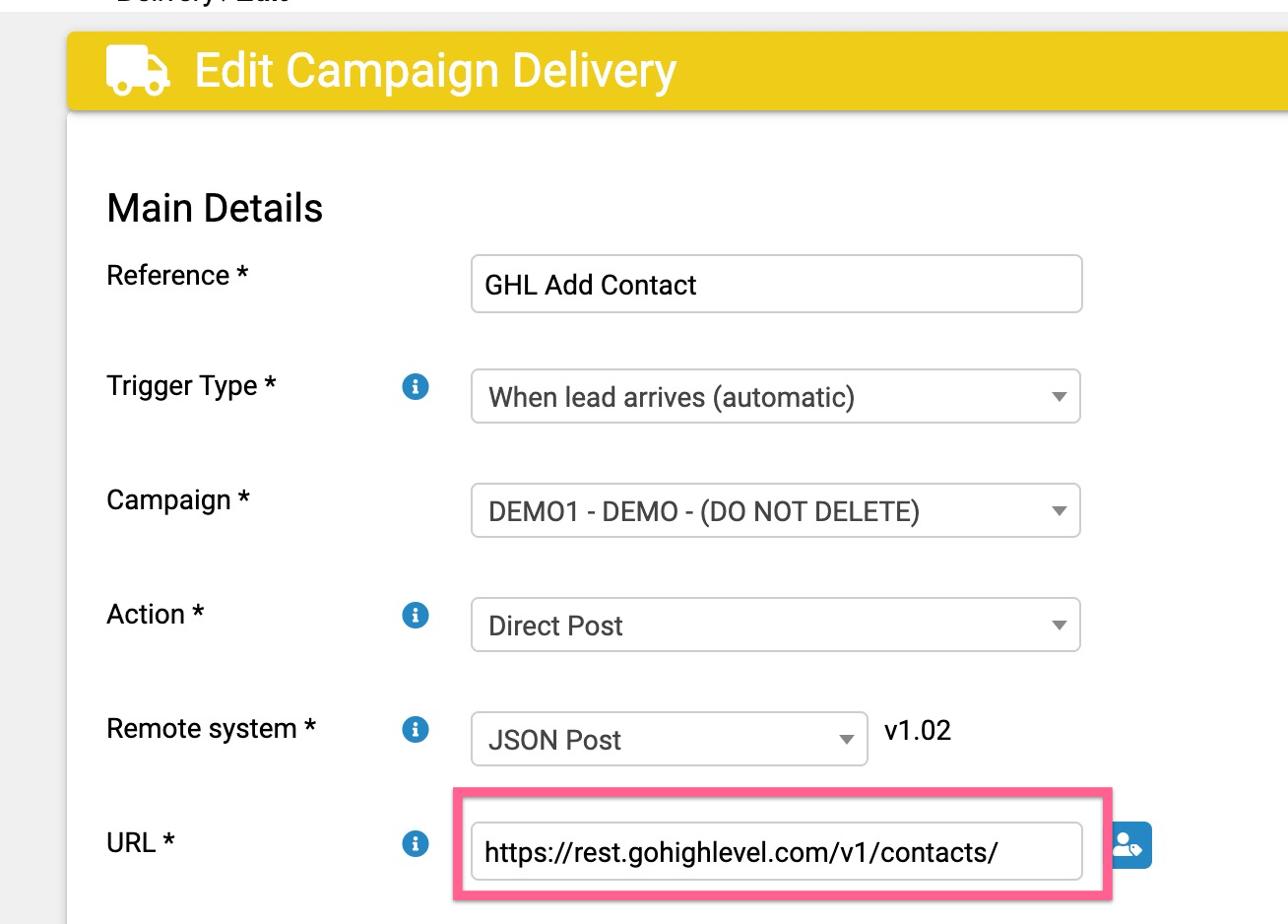 Go High Level - Adding a contact – LeadByte Support